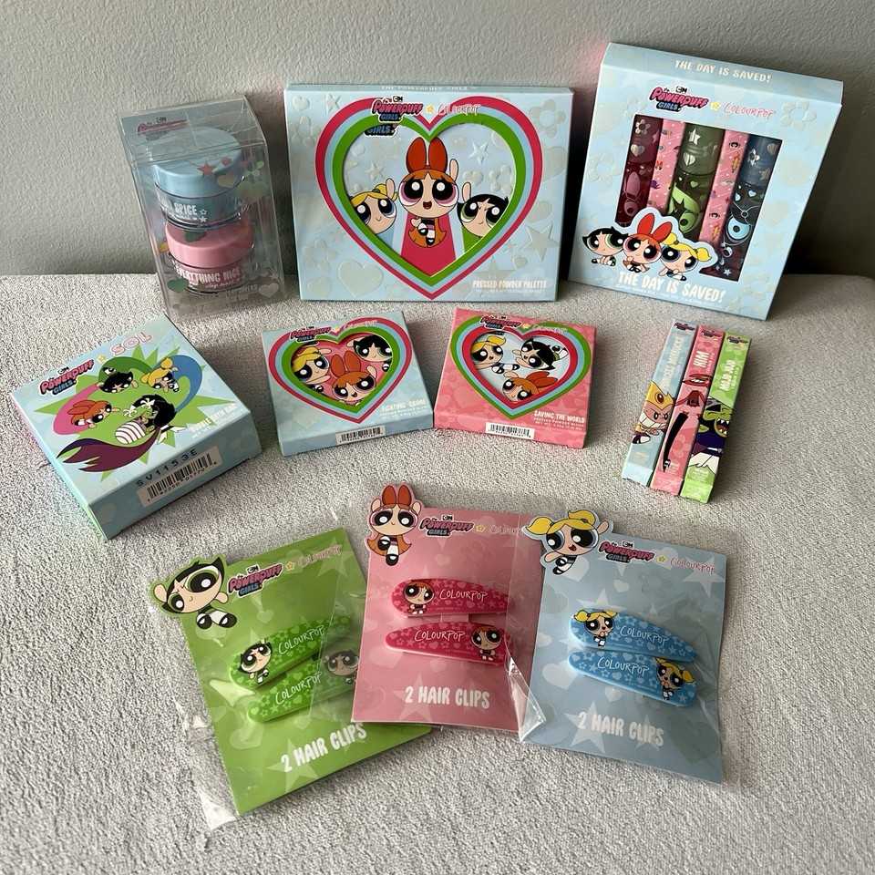 Colourpop X Powerpuff Girls Makeup Collection Eyeshadow Lipgloss Blush ...