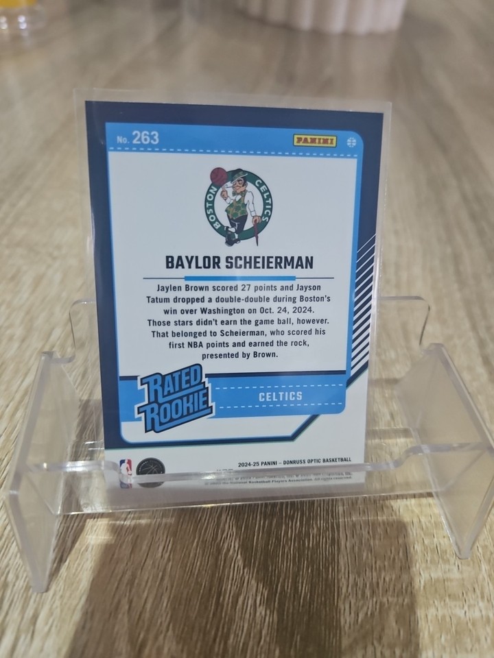 2024-25 NBA Panini Donruss Optic - Baylor Scheierman Rated Rookie #263 ...