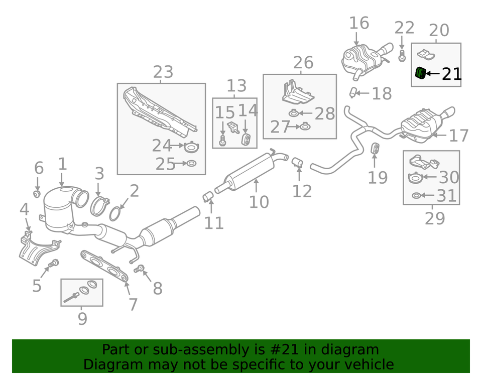 Genuine Volkswagen Muffler & Pipe Retainer Ring 1K0-253-147-E | eBay