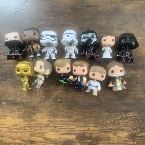 Star Wars 13-Piece Sitting Action Figure Set, 10cm, Weapon-holding ...