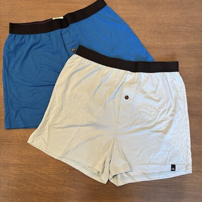 Me Undies 2 Pair Mens NWOT Boxers Blue & Light Blue Med underwear | eBay