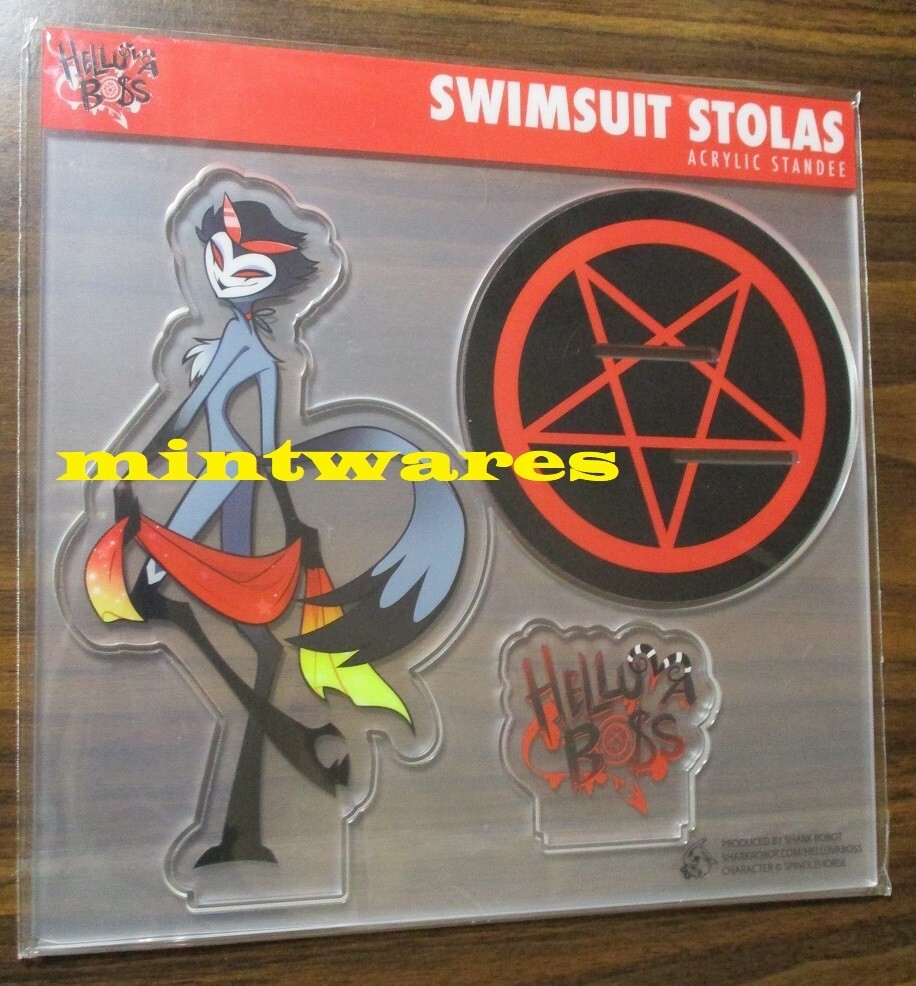 Helluva Boss Swimsuit Stolas Acrylic Figure 6" + Stand Standee ...