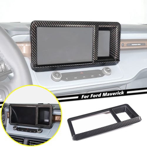 For 22-24 Ford Maverick Carbon Fiber Dash GPS Navigation Screen Frame ...