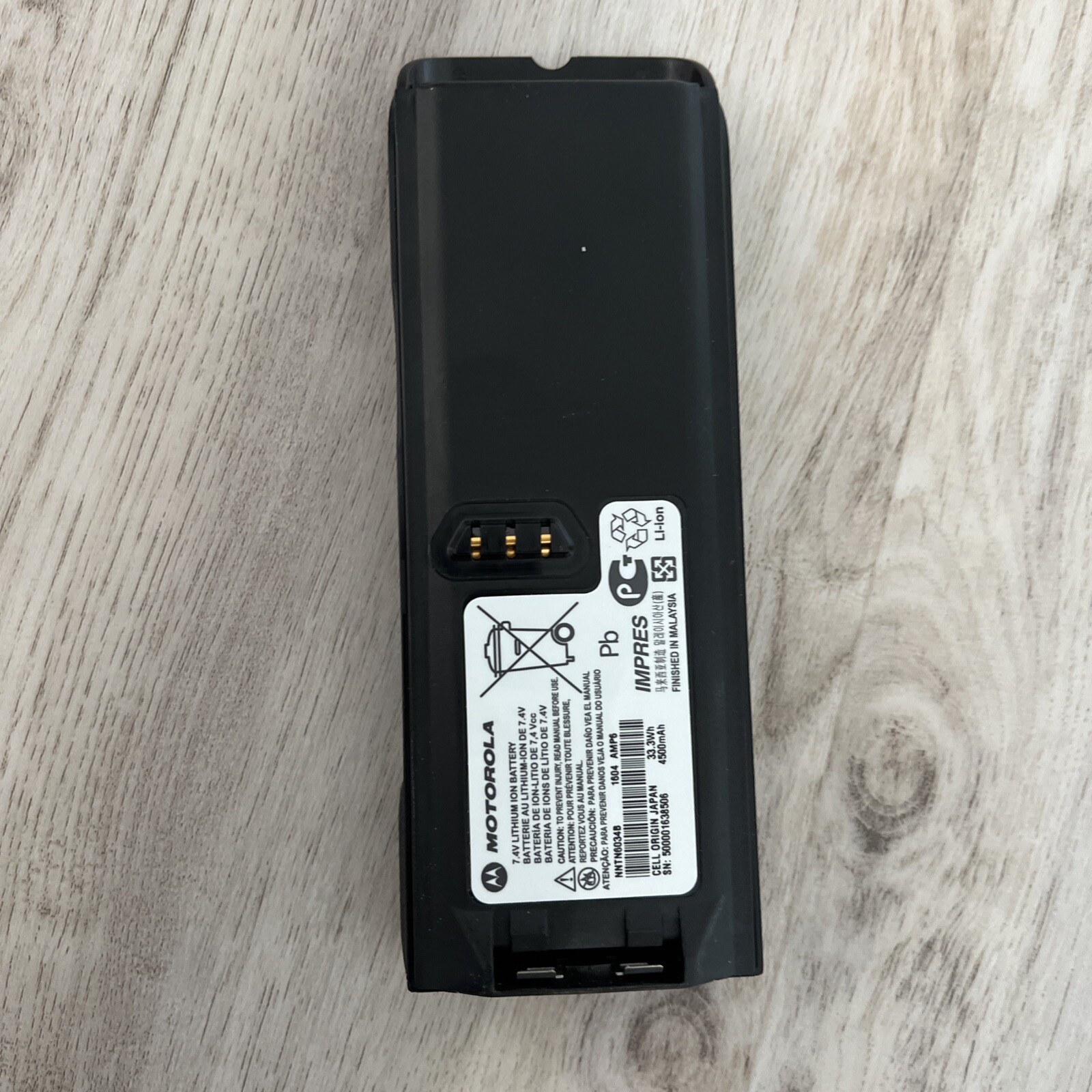 OEM Motorola XTS5000 Lithium Ion Battery NNTN6034B 80% Plus Life ...