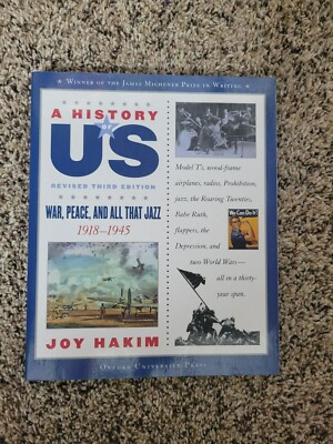 History of US, Volume 9 War, Peace, and All That Jazz by Joy Hakim | eBay