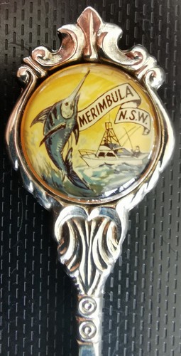 Merimbula NSW Marlin Stuart Collectable Souvenir Sugar Spoon VGC #2495 ...