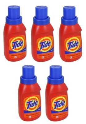5 BOTTLES Of Tide Original Liquid Laundry Detergent 8 oz. Bottles | eBay