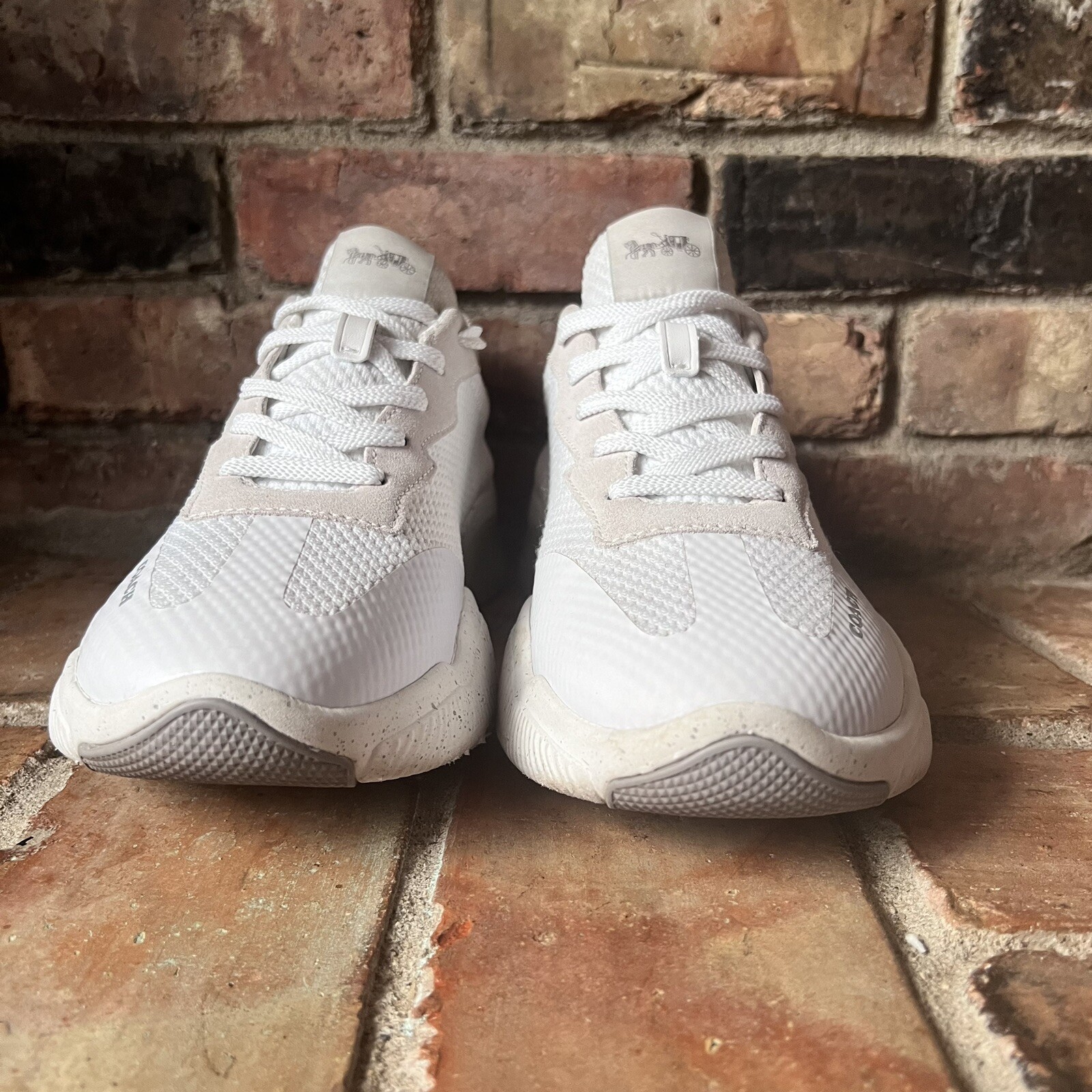 COACH City Sole Runner Cream Knitted Runners Shoes Sn… - Gem