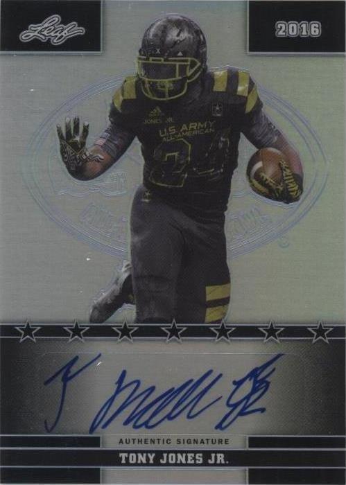 2016 Leaf U.S. Army All-American Bowl - Metal Autographs Tony Jones Jr ...