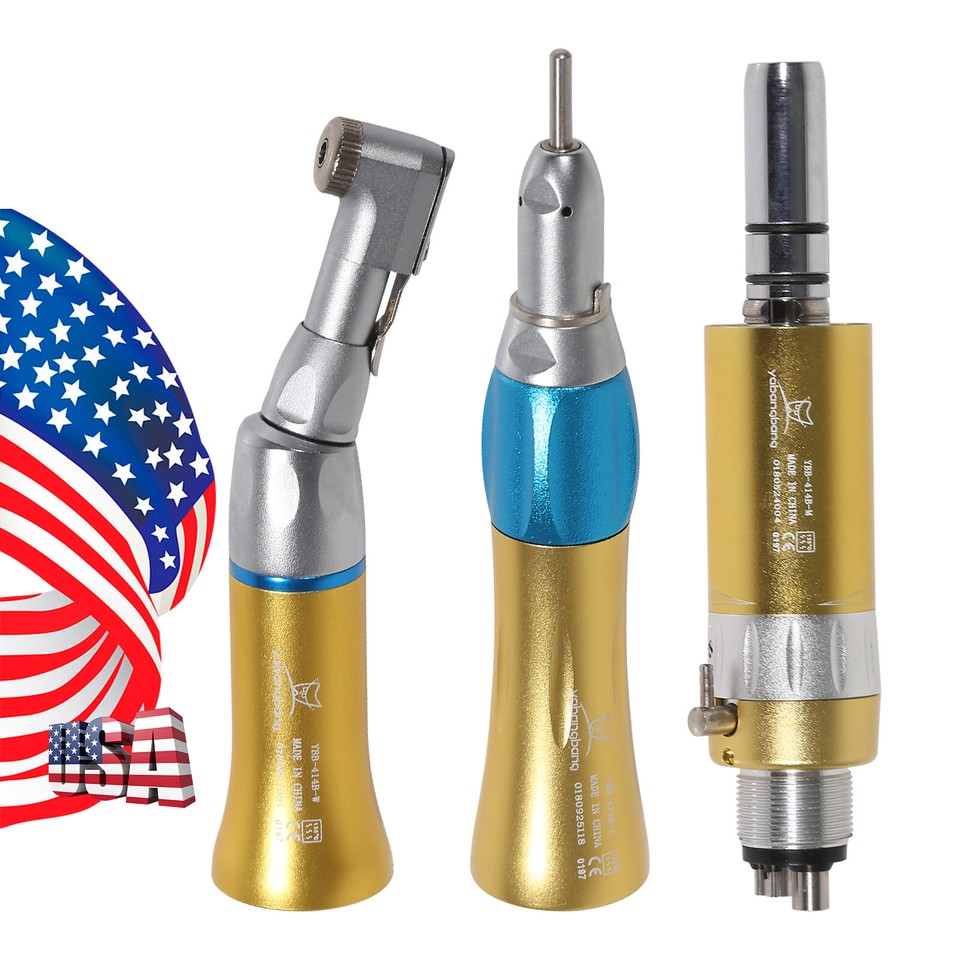 Handpiece Dental High Slow Speed Contra Angle 4HOLE Motor Contra Angle ...