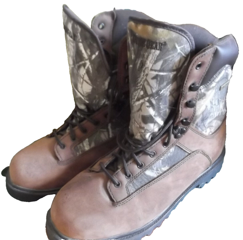 Men's Guide Gear Boots-Lite Brown and Camo-10.5-Waterproof-Insulated ...