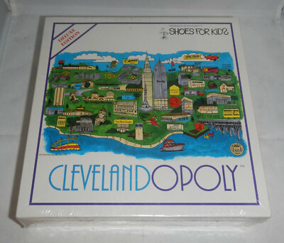 NIB ClevelandOpoly Cleveland Ohio Deluxe Edition Monopoly Style Board ...
