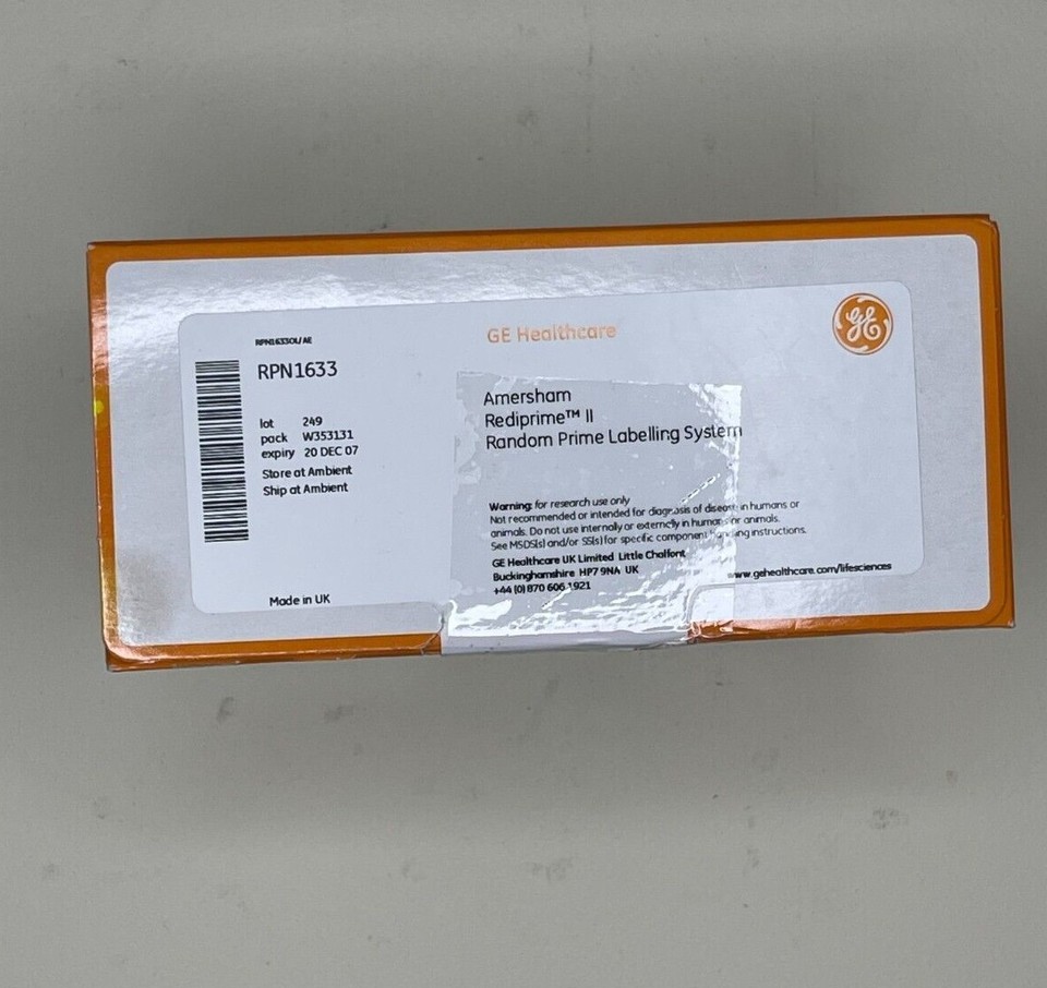 GE Healthcare Amersham Rediprime II DNA Labeling System RPN1633 | eBay
