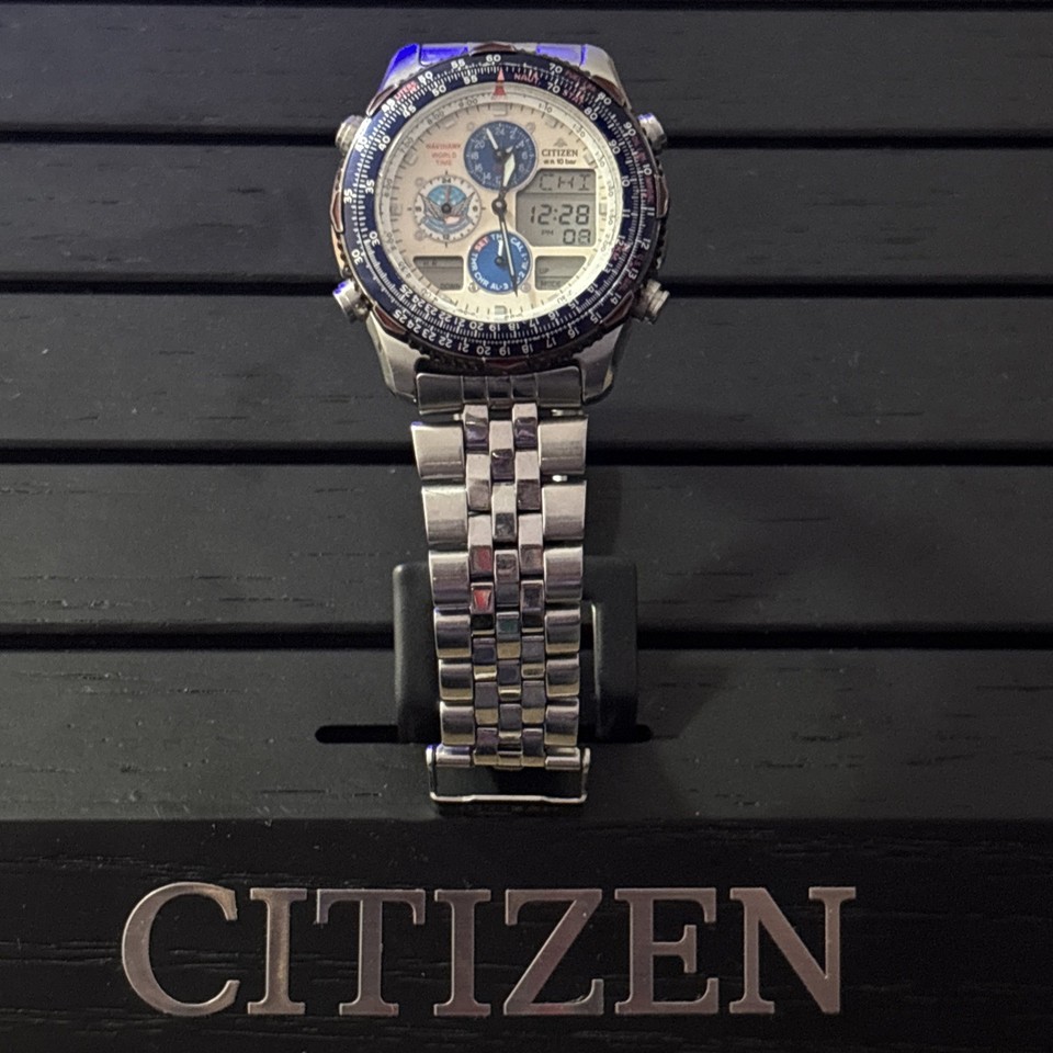 *Citizen NaviHawk* C300 Blue Impulse-White Face-Box, Card, Sticker,And ...
