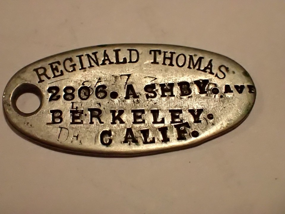 Berkeley Alameda Vintage Wallet ID Masonic Shriners Tag Addressograph ...