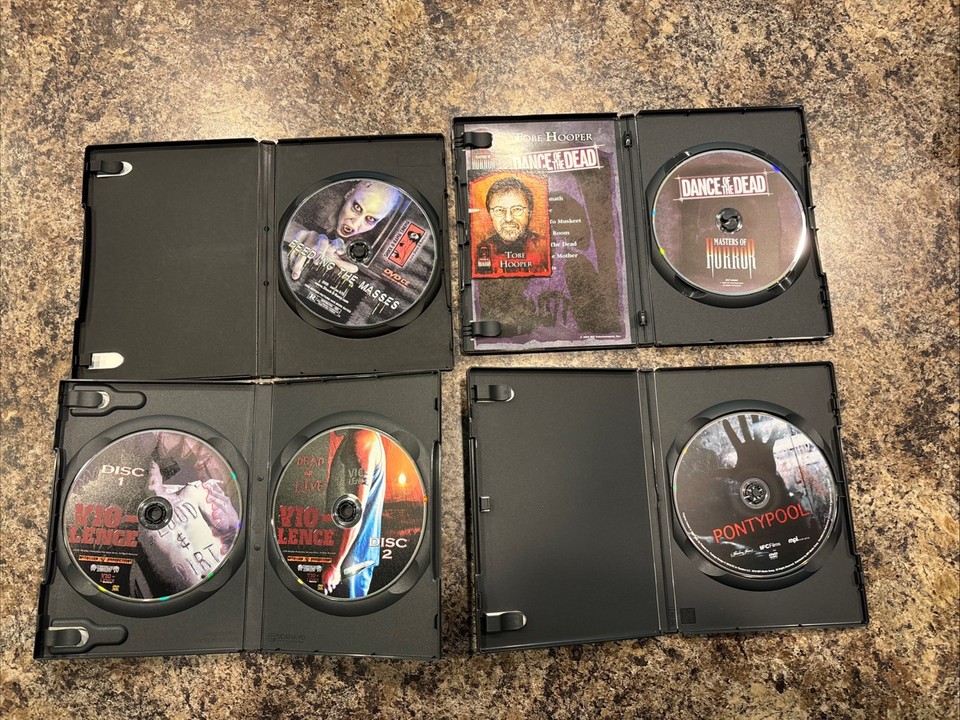 Huge Horror DVD Lot Evil Dead Alive Zombie Lake Pontypool CHUD Sleeping ...