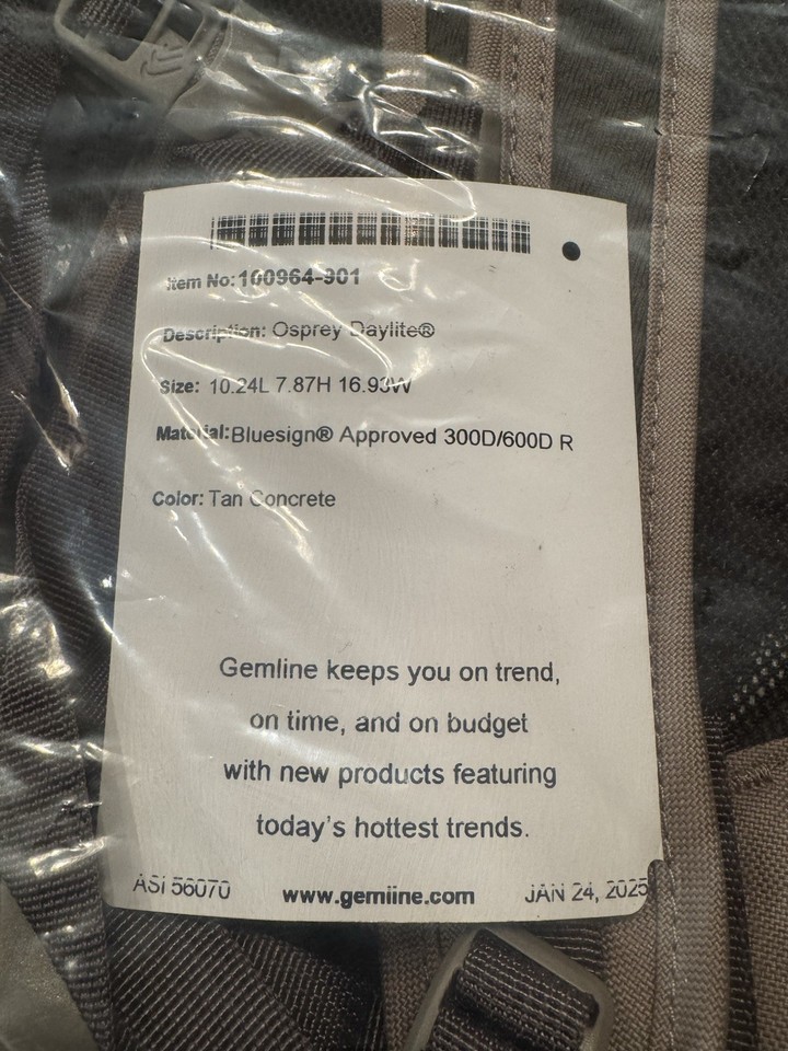 Osprey 13-Liter Backpack - Tan Concrete - BRAND NEW | eBay