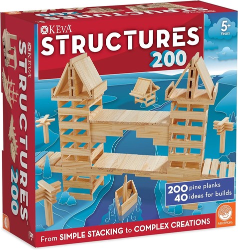 200 Pine Wood Building Planks - STEM Construction Toy for Kids | eBay