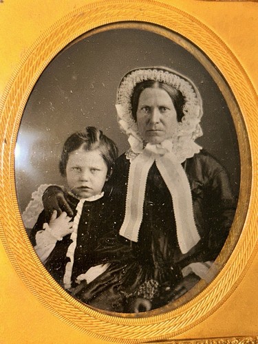 Sixth Ambrotype of Hannah Custer Bliss and son In A Flip Case -Wheeling ...