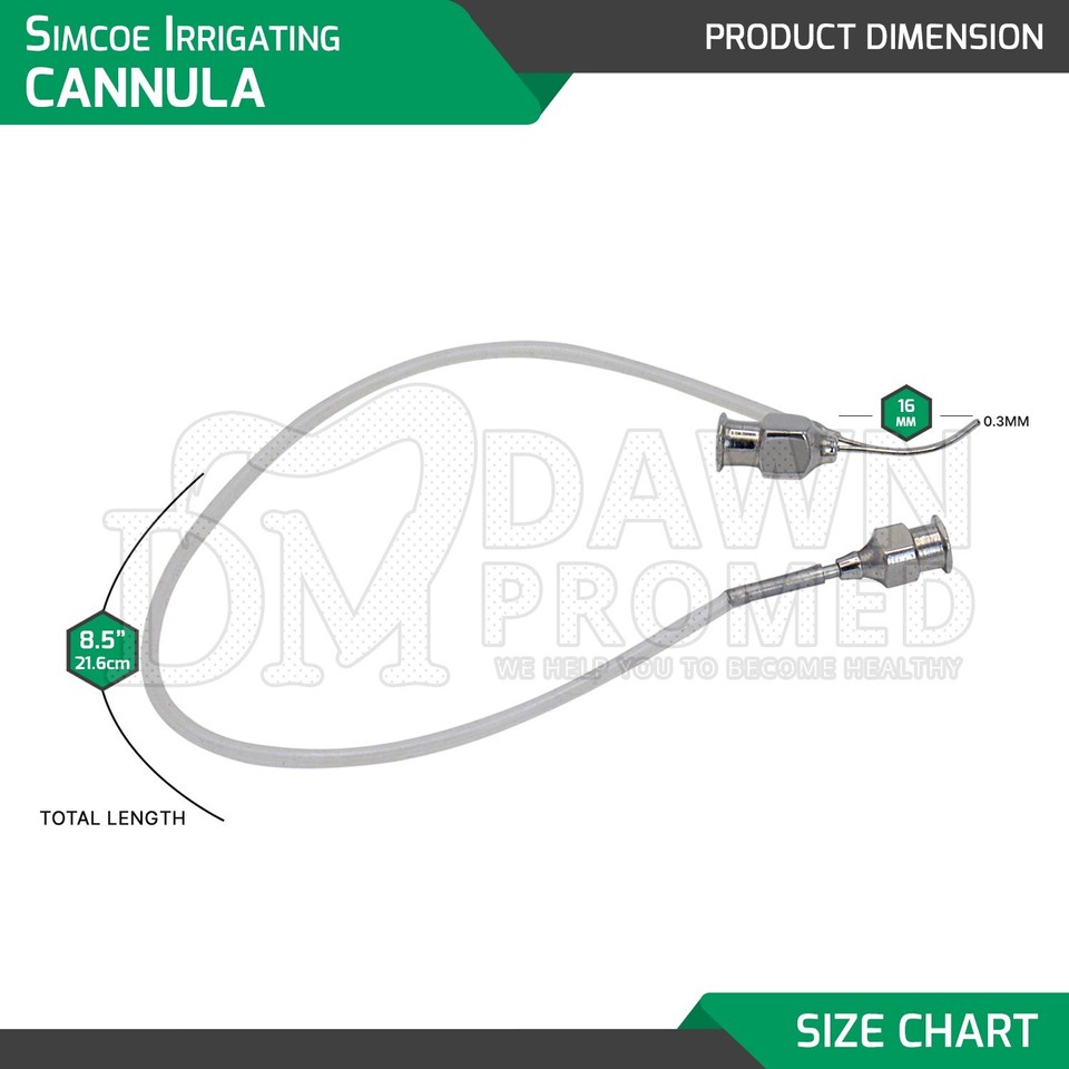 2 Pcs Simcoe Irrigation & Aspiration Cannula Eye 23 Ophthalmic Gauge ...