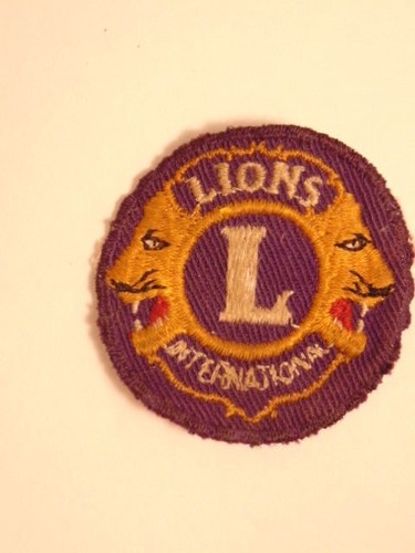 older cloth Lions Club International patch | eBay