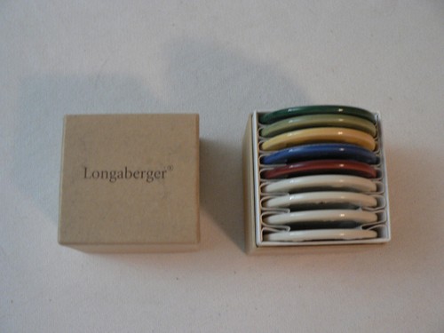 Longaberger Pottery - Color Selector - Set Of 9 - Excellent ...