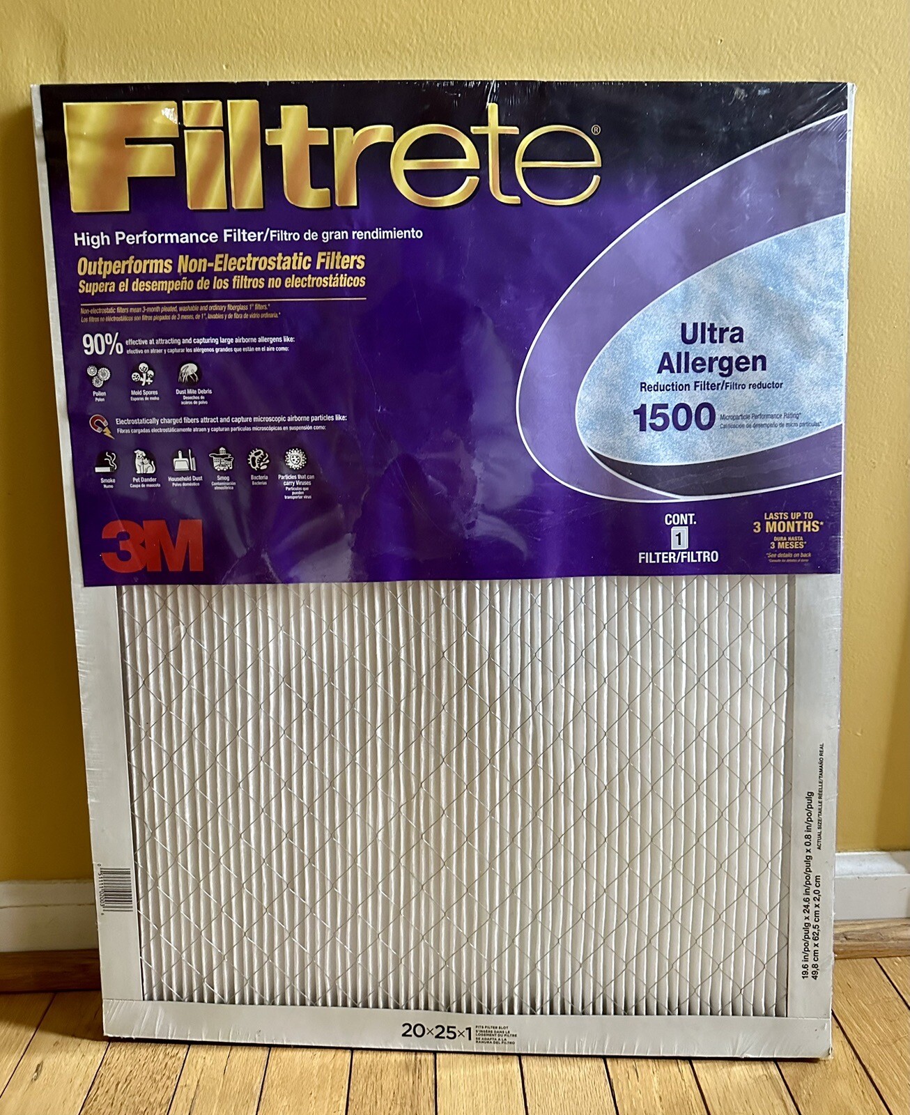 3m Filtrete Healthy Living 1900 MPR Ultimate Allergen Reduction Filters ...