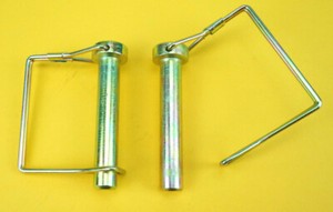 2 x 12mm Shaft Locking Retaining Pipe Pin - D Clip Lynch Pins | eBay