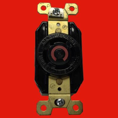 Hubbell HBL2820, 30A Twist-Lock Industrial Flush Receptacle | eBay