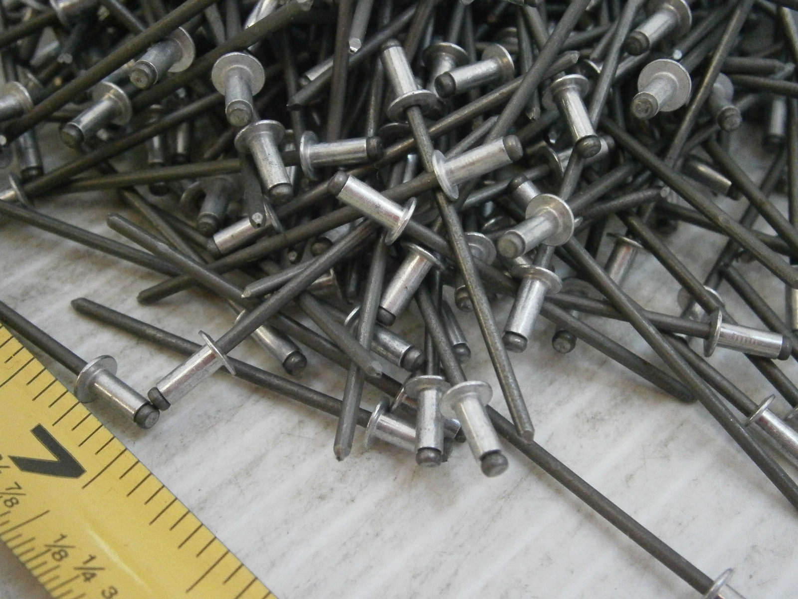 POP Rivet AD32BS 3/32" x .255 Dome Head Aluminum/Steel lot of 100 #45 ...