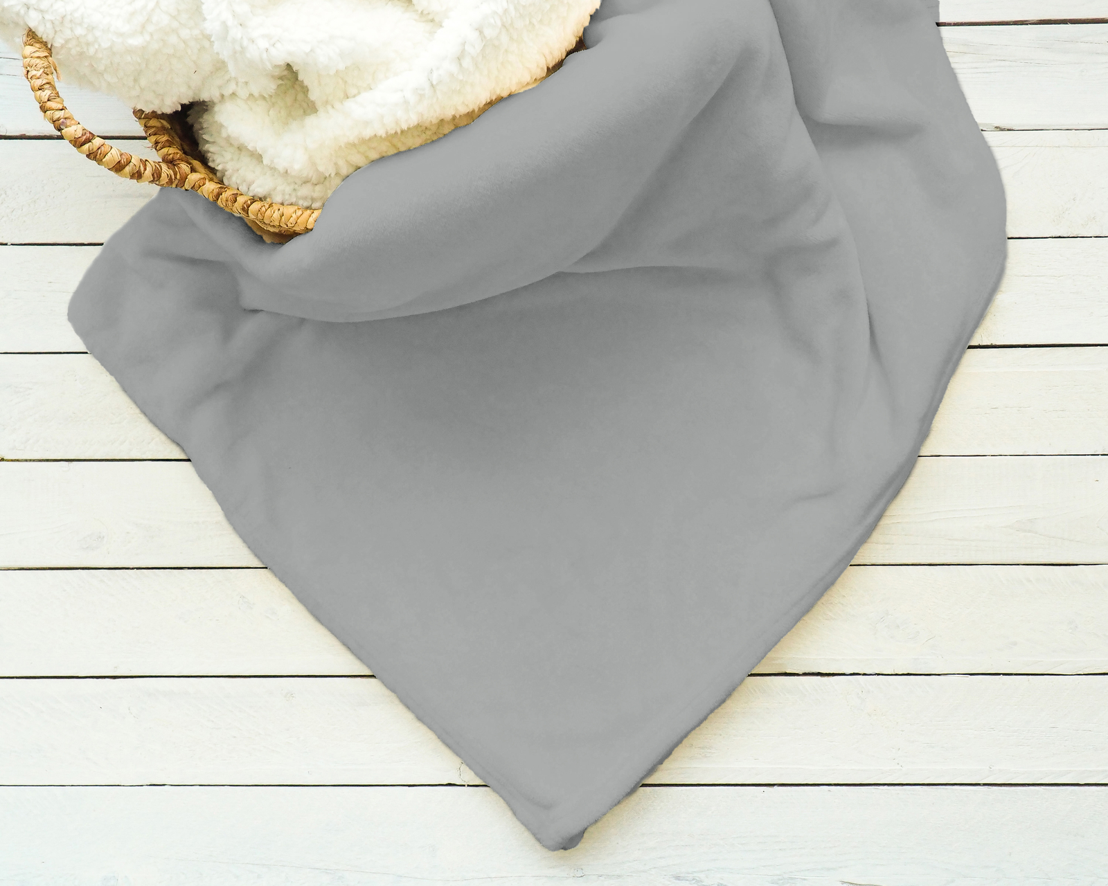 Kuscheldecke Flauschig 150x200 cm grau warm kuschelig weich Flanell ...
