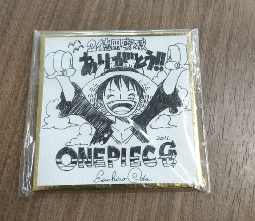 ONE PIECE Eiichiro Oda Autograph Limited 1500 Commemorative Mini ...