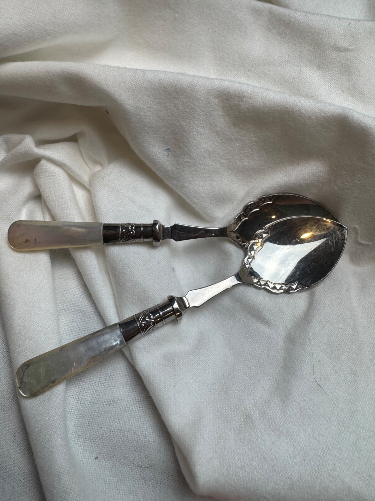 2 Jam, Preserve Spoons with Mother of Pearl EPNS made in England | eBay