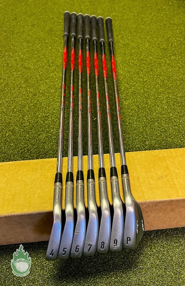 Used RH Callaway APEX MB Forged Raw '18 Irons 4-PW 125g X-Stiff Steel ...