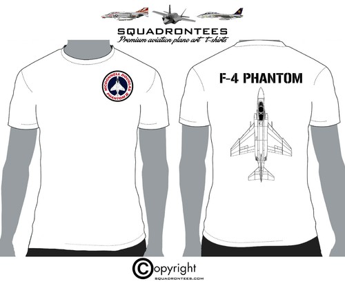 F-4 Phantom - Premium Plane Art Squadron T-Shirt D-2 | eBay