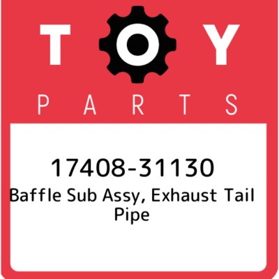 17408-31130 Toyota Baffle sub assy, exhaust tail pipe 1740831130, New ...