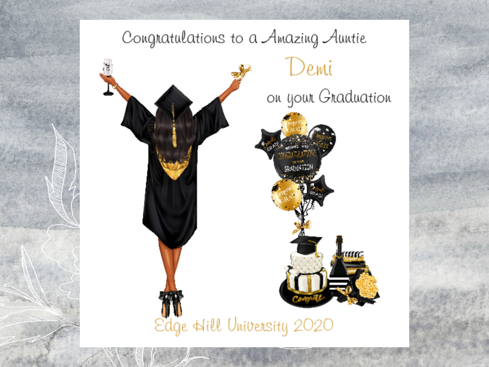 Personalised Graduation Congratulations Card Son Daughter Niece Nephew ...