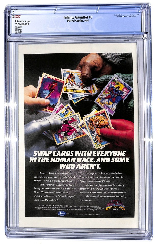 Infinity Gauntlet #3 CGC 9.8 Jim Starlin Story Geroge Perez Cover (AT) 129 | eBay