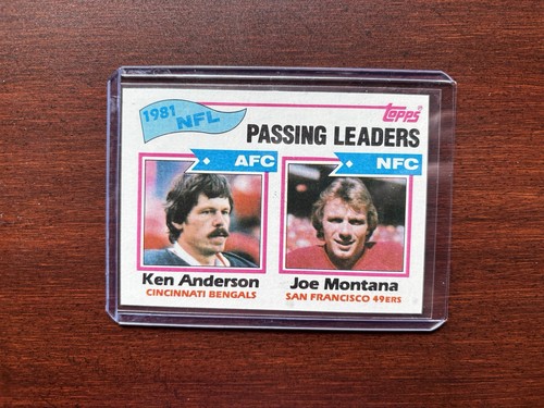 1982 Topps 1981 NFL Passing Leaders Joe Montana!! Just Pulled Pack ...
