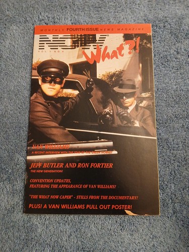 Vintage 1988 NOW WHAT?! Comic Magazine No. 4 Van Williams Green Hornet ...