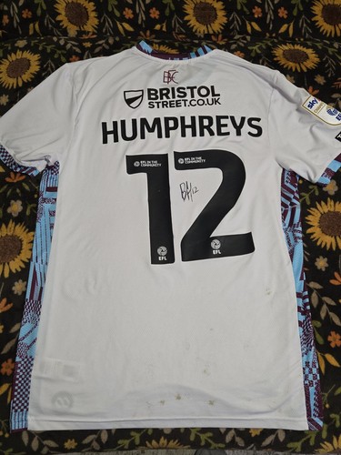 Match Worn And Signed Bashir Humphries Burnley Away Shirt 24/25 Vs ...