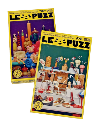 Le Puzz "Oops" & "Lighten Up" Puzzle Bundle, 500 pc/ea, Excellent ...