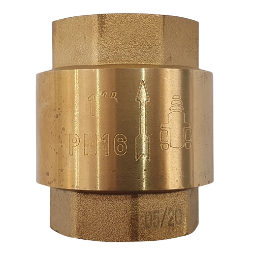 AW SP25 Brass Spring Loaded Non Return One Way Check Valve 25mm 1 ...