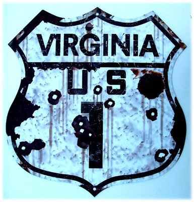 US Virginia 1 Highway Shield Rustic Metal Sign Laser Cut | eBay