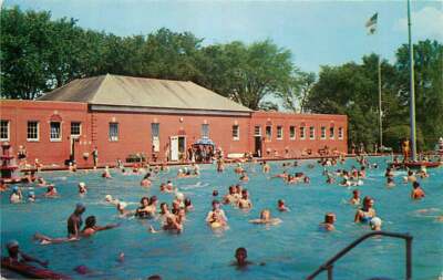 Postcard Swimming Pool at Packard Park, Warren, Ohio - circa 1950s ...