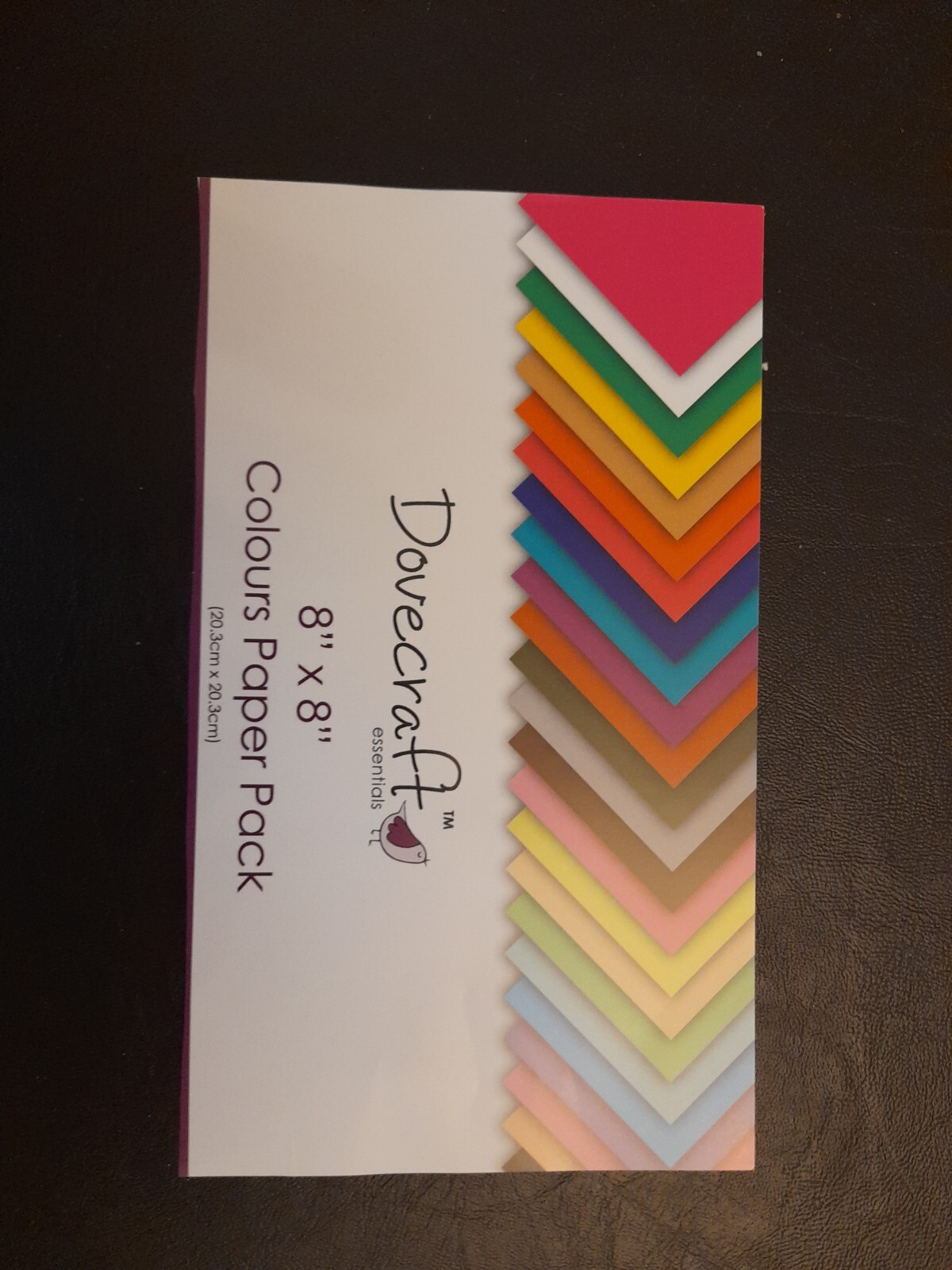 24 Sheets Of Different Colour Paper Pack 8x8 for cards + scrapbooking ...