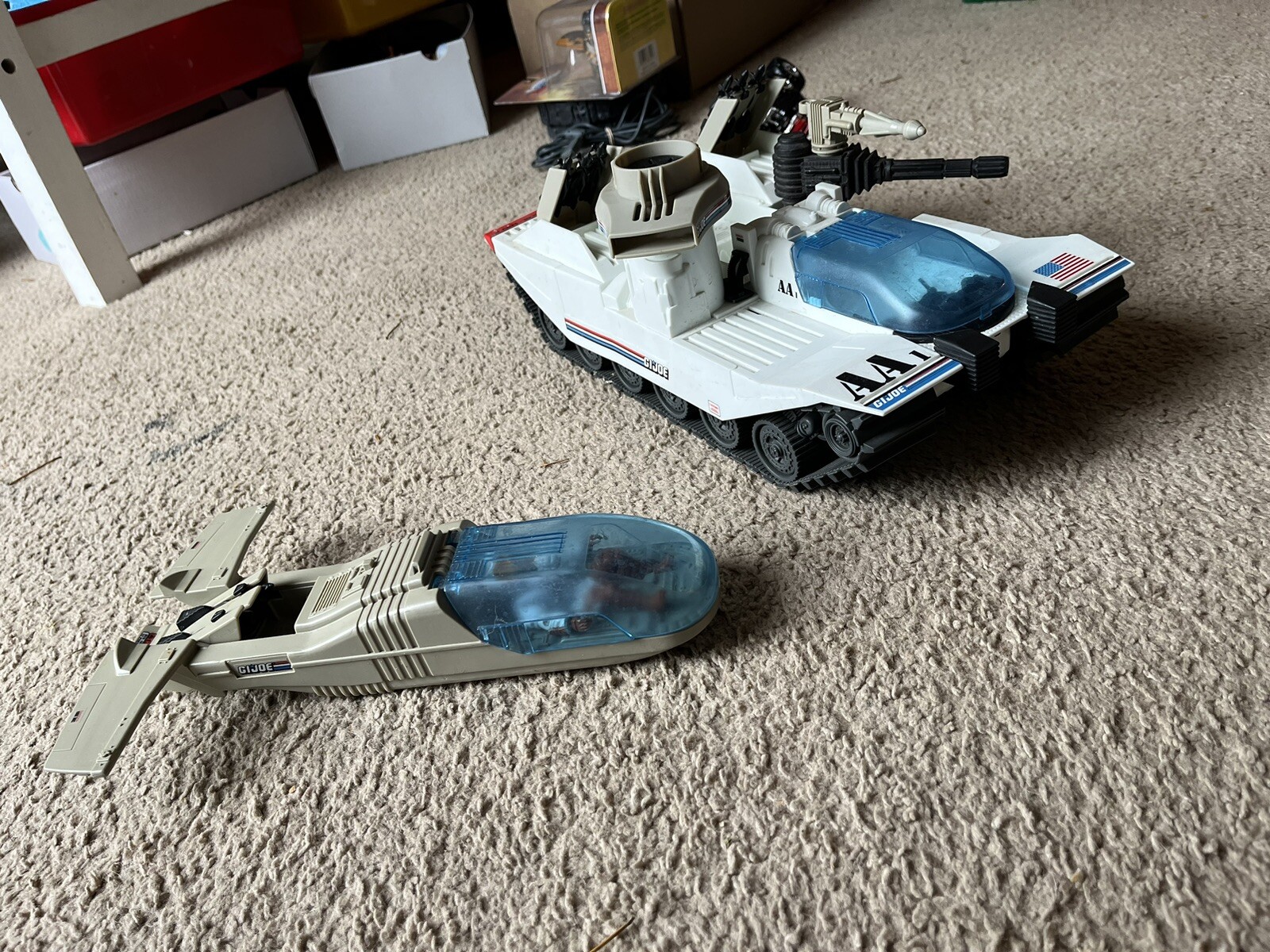 Complete 1990 GI Joe Avalanche Snow Tank & Hovercraft With Cold Front ...
