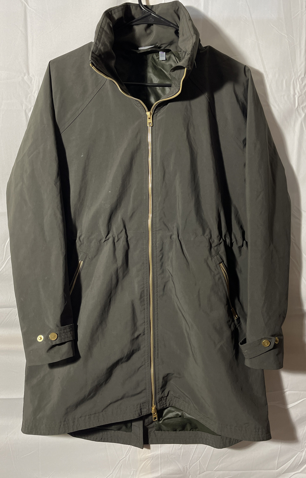Athleta Rain Trench Coat Hooded Jacket Size XXS PACKA… - Gem
