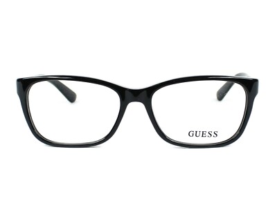 Guess GU2561 001 Black Plastic Optical Eyeglasses Frame 53-15-135 GU ...