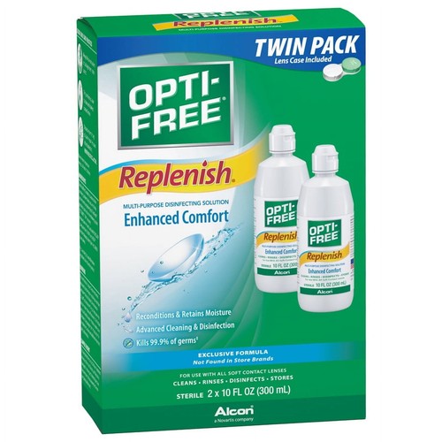 OPTI-FREE Replenish Multipurpose Contact Lens Disinfecting Liquid ...